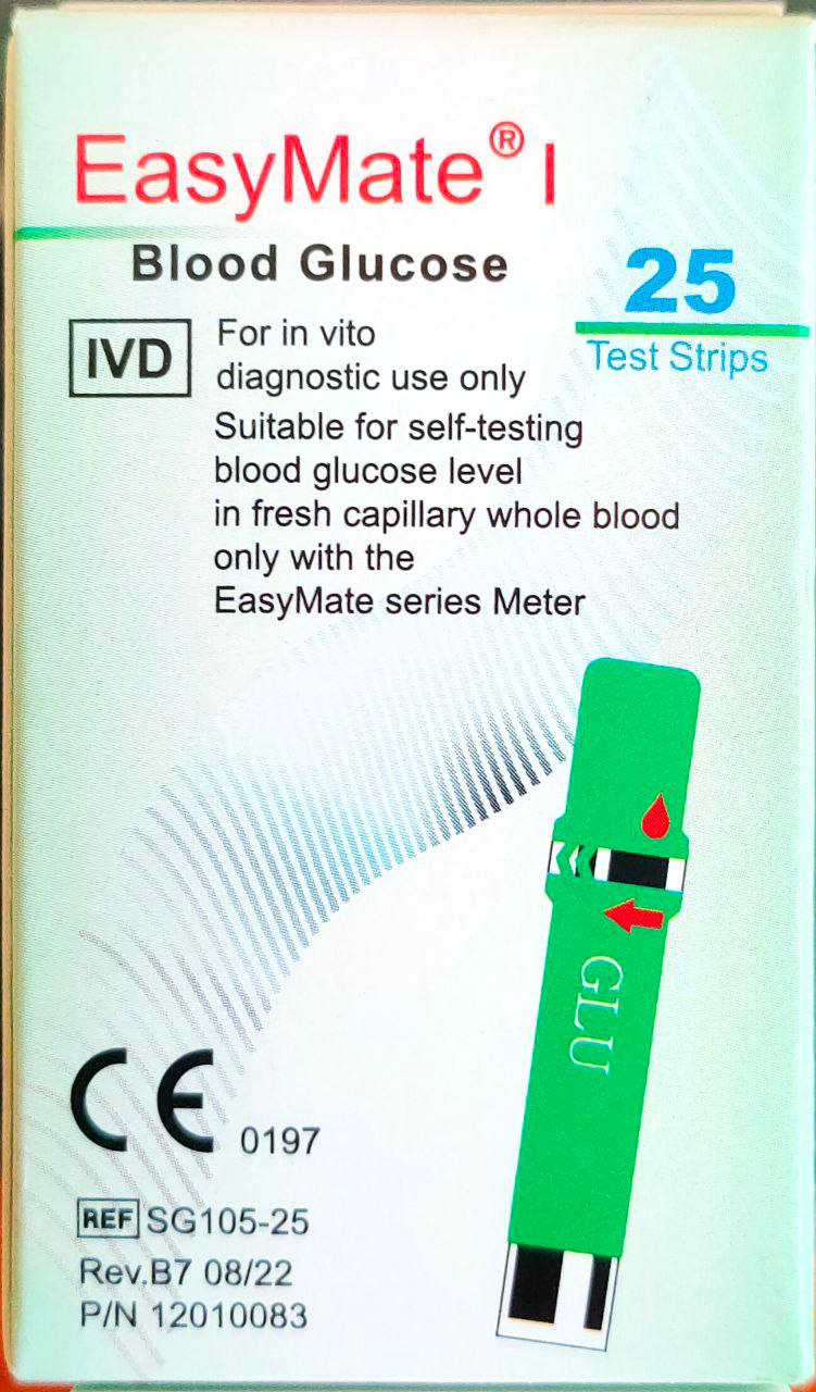 EasyMate Test Blood Glcode (B/25 Test Strips) - បាយមេដ ខេមបូឌា - Buymed ...